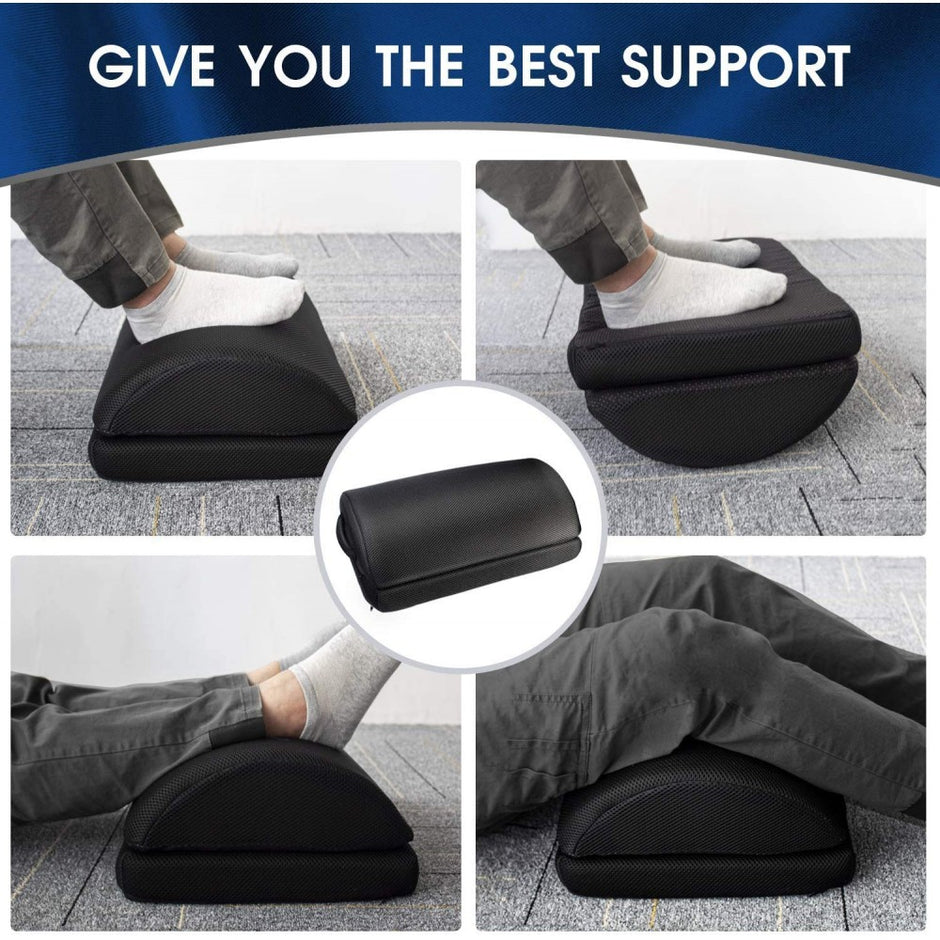 Adjustable Foot Rest Under Desk for Added Height | Ergonomic Foot Rest ...