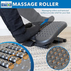 Metron Ergonomic Adjustable Office Footrest Desk | Foot Rest Under Tab ...